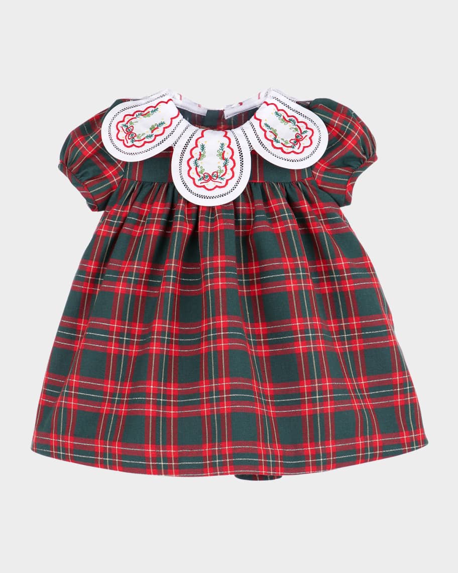 Luli & Me Girl's Cotton Plaid Petal Float Dress, Size 6M-24M | Neiman ...