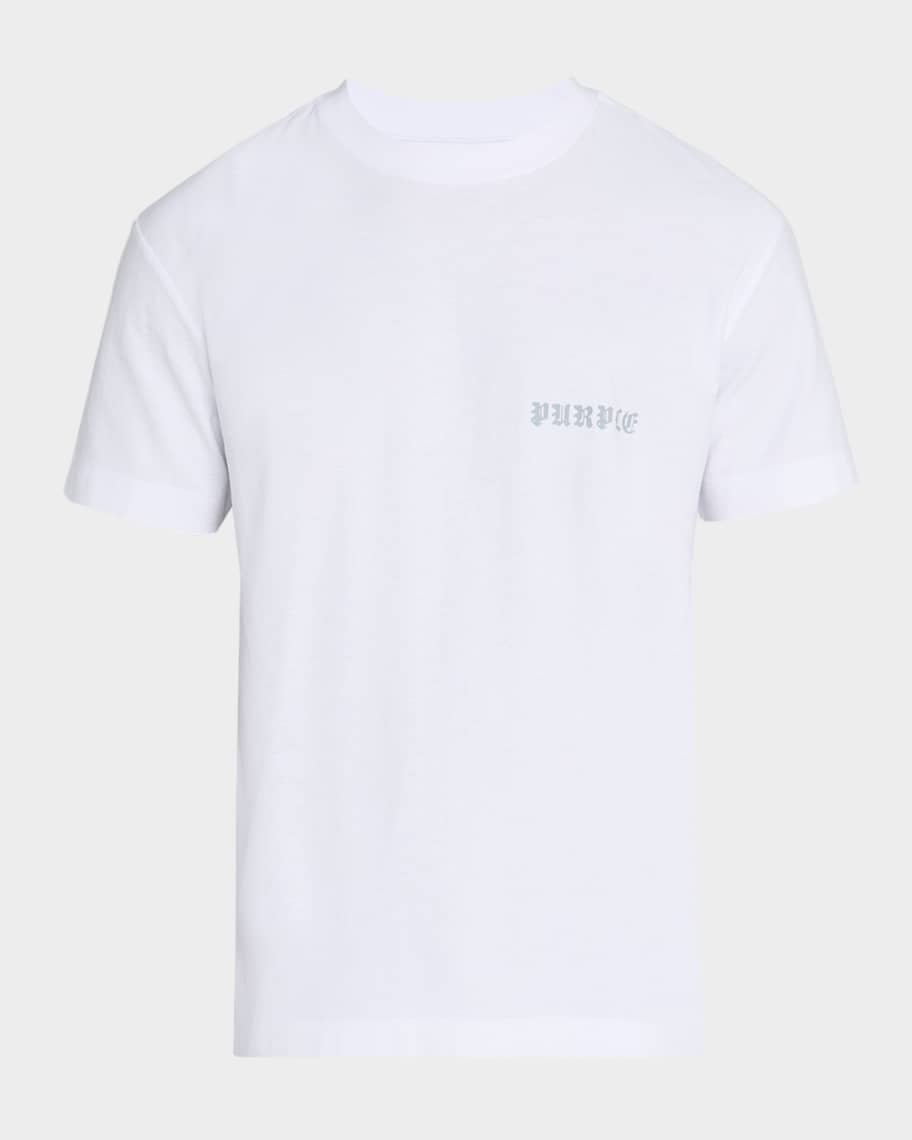 PURPLE Men's Nail Graphic Logo T-Shirt | Neiman Marcus