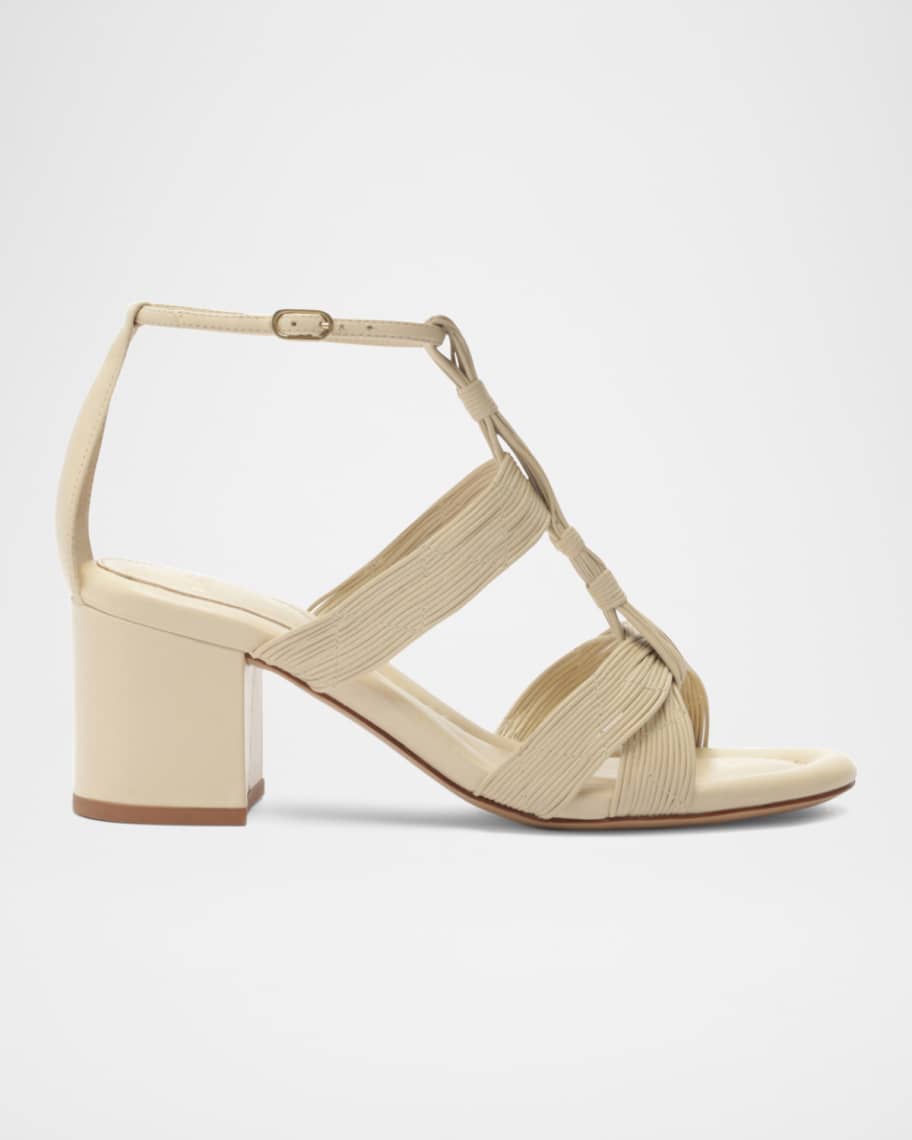 Alexandre Birman Olga Block 60 Leather Sandals | Neiman Marcus