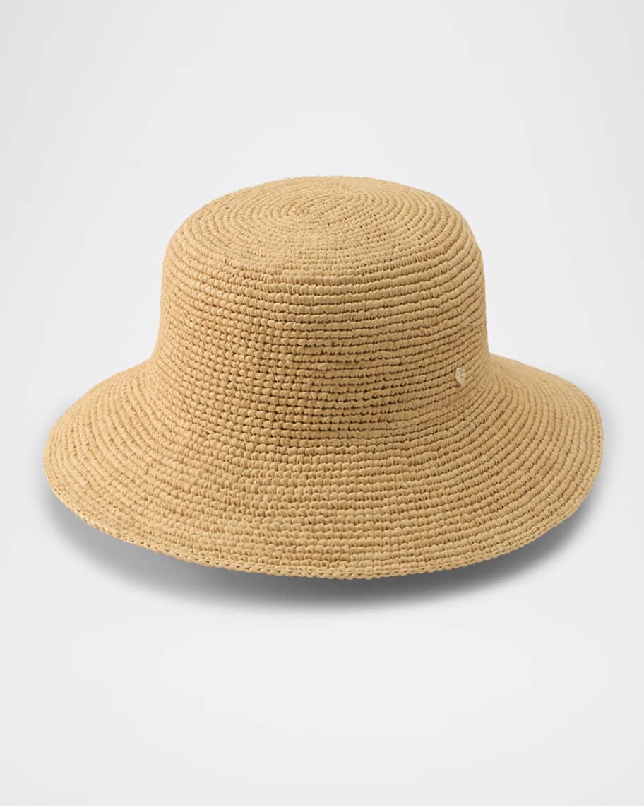 Helen Kaminski Esther Raffia Bucket Hat | Neiman Marcus