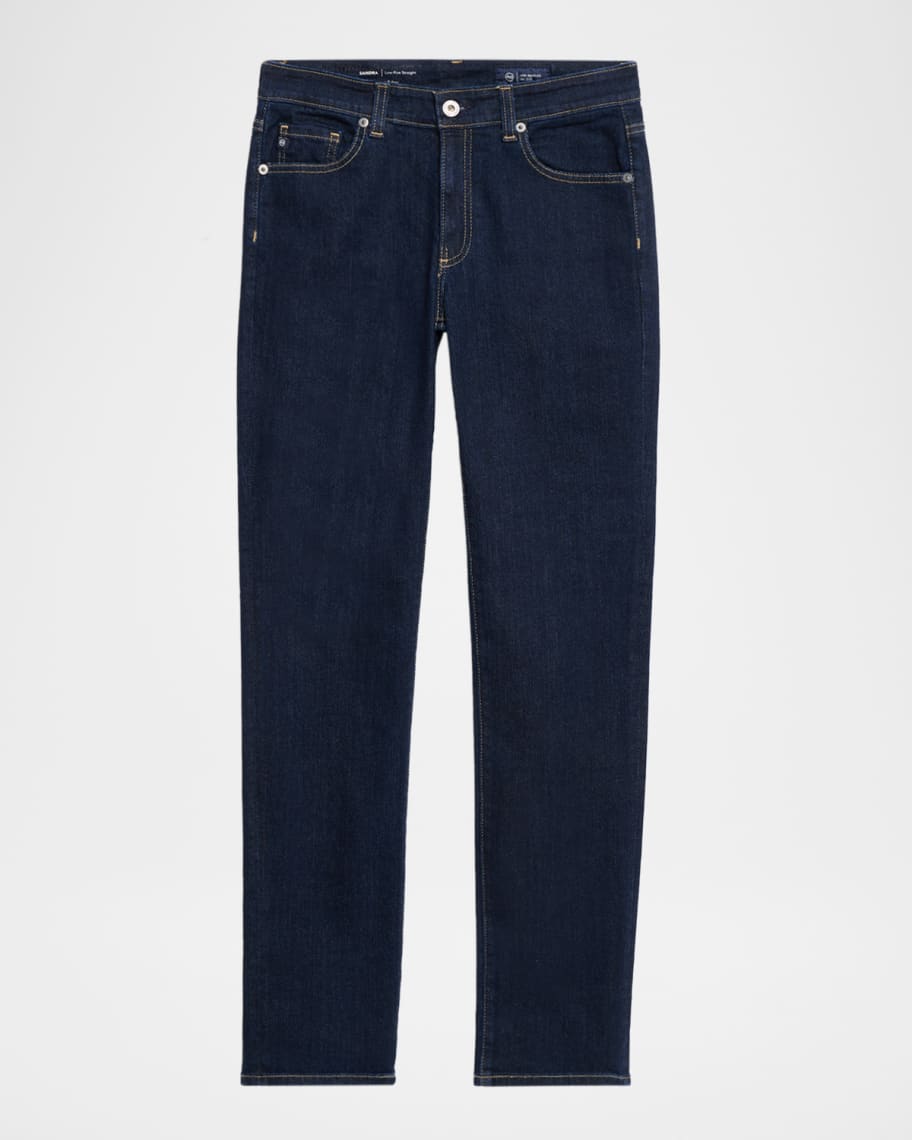 AG Jeans Sandra Low-Rise Slim Straight Jeans | Neiman Marcus