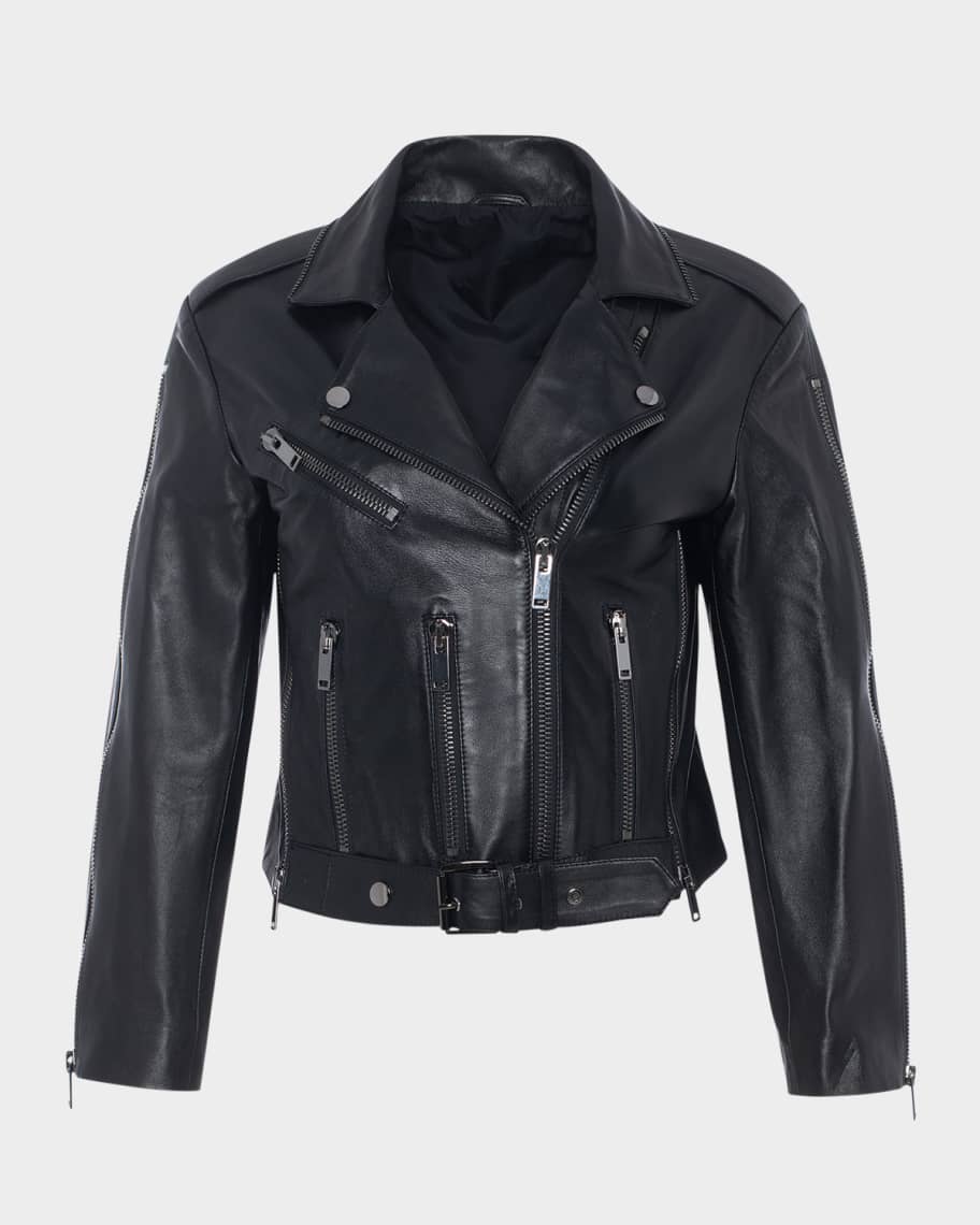 Gorski Select Leather Moto Jacket | Neiman Marcus