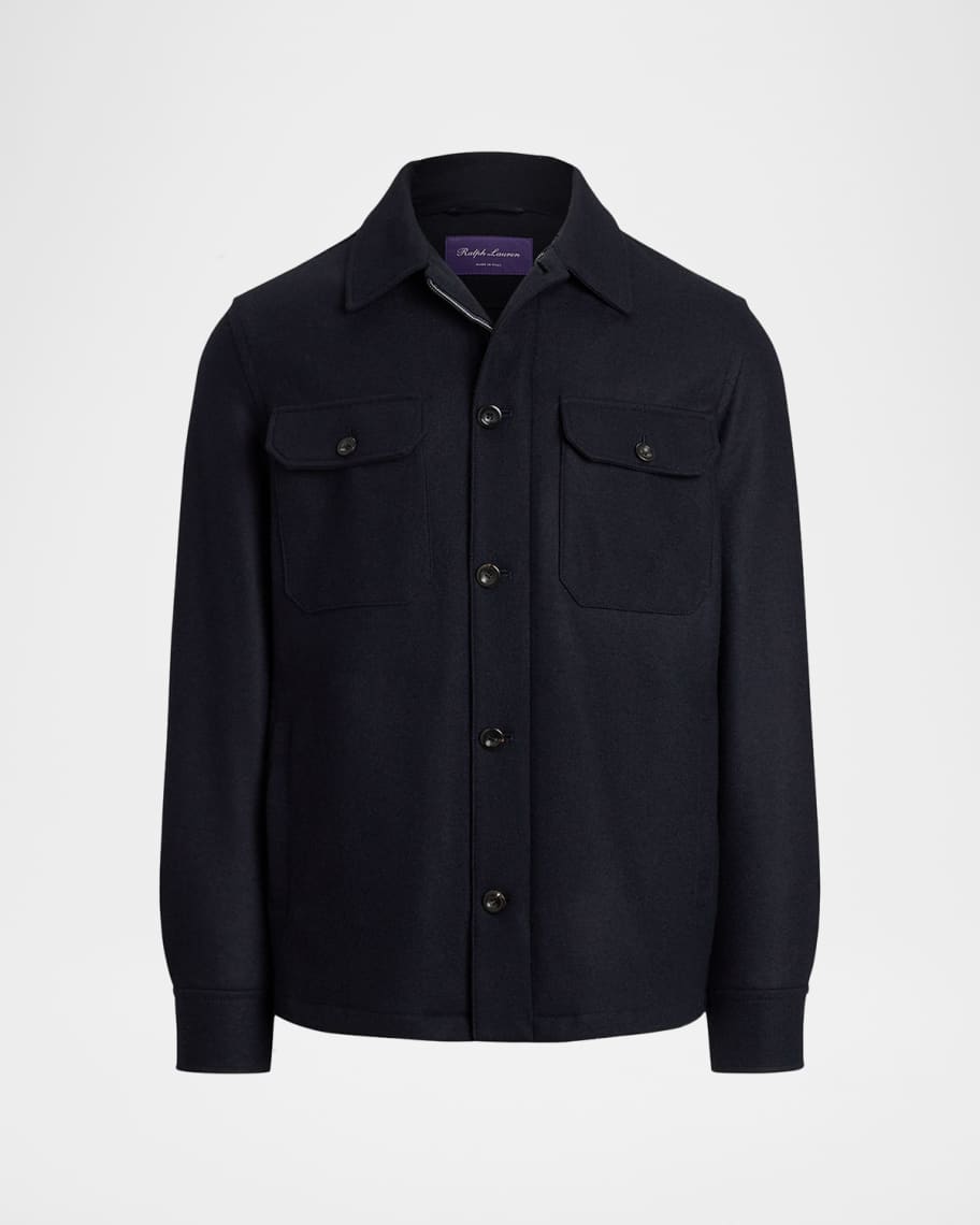 Ralph Lauren Purple Label Men's Cashmere Blend Felton Overshirt ...