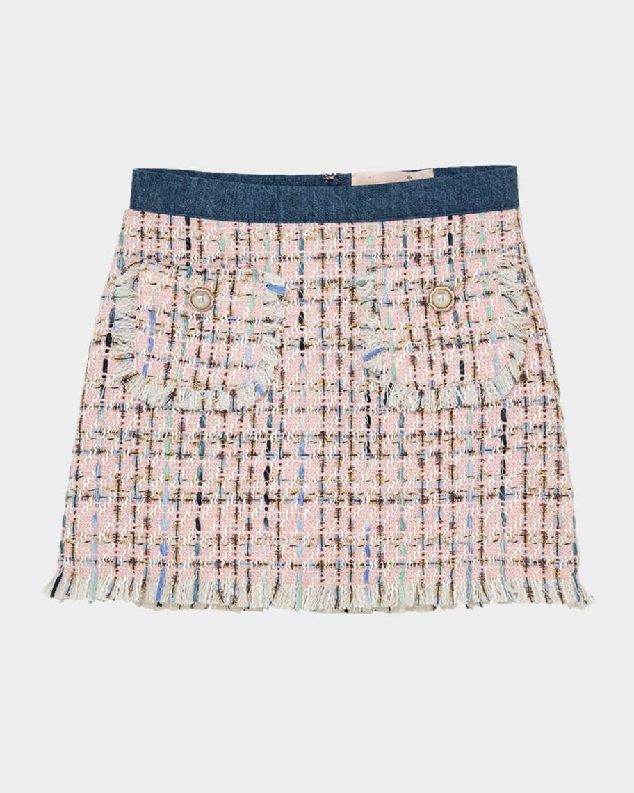 Tutu Du Monde Girl's Texas Tweed Mini Skirt, Size 12-14 | Neiman Marcus