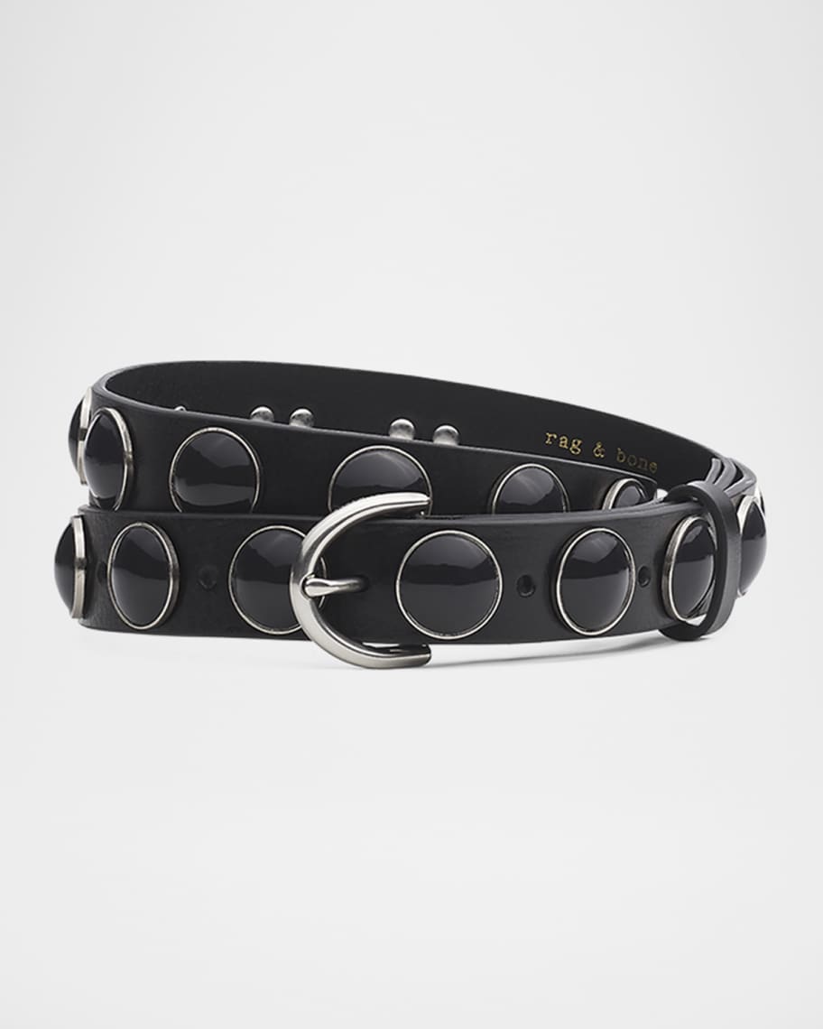 Rag & Bone Cabochon Leather Belt | Neiman Marcus