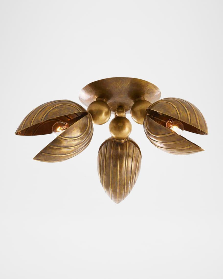 Arteriors Inessa 24" 3-Light Flush Mount | Neiman Marcus