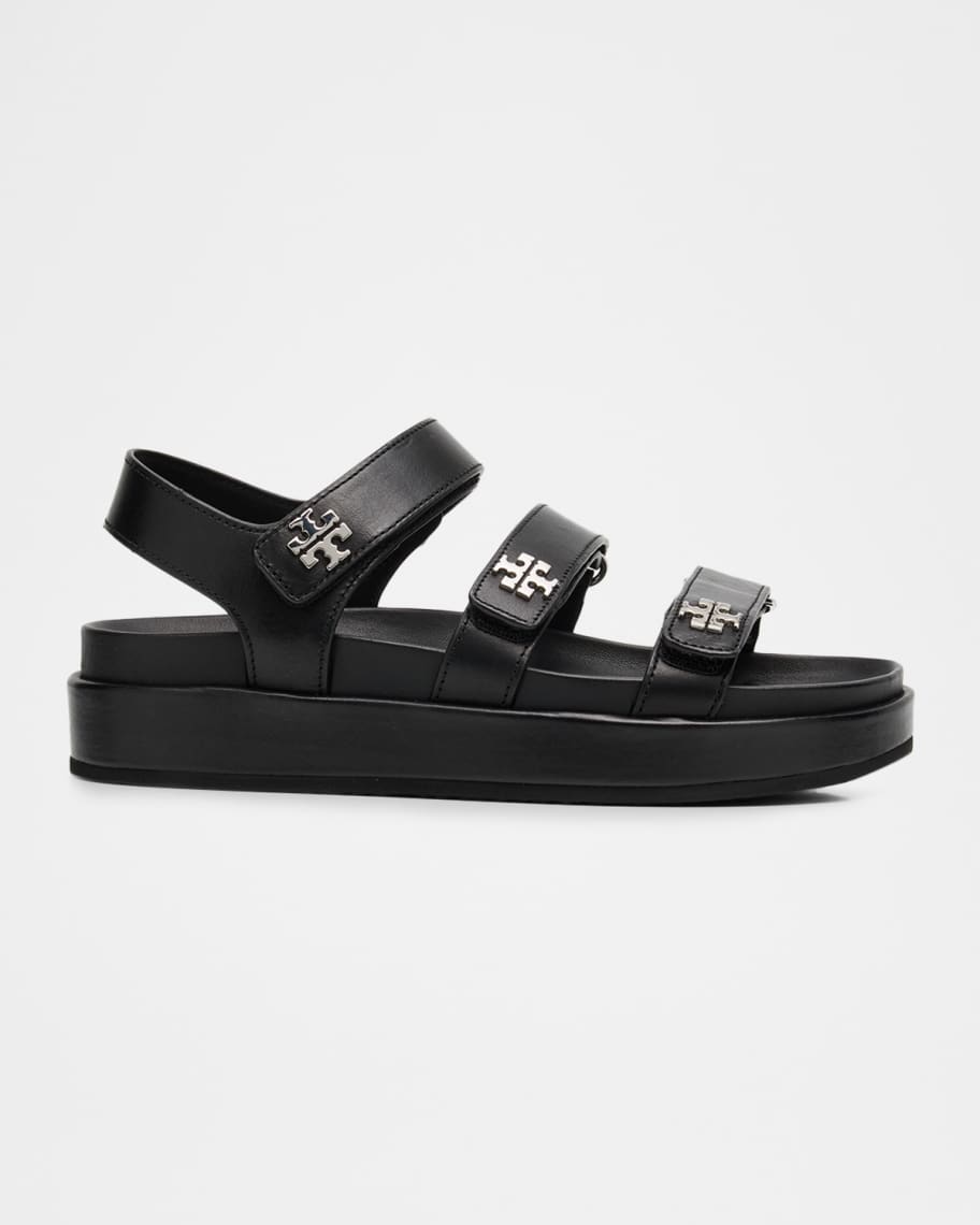 Tory Burch Kira Leather Sport Triple-Strap Sandals | Neiman Marcus