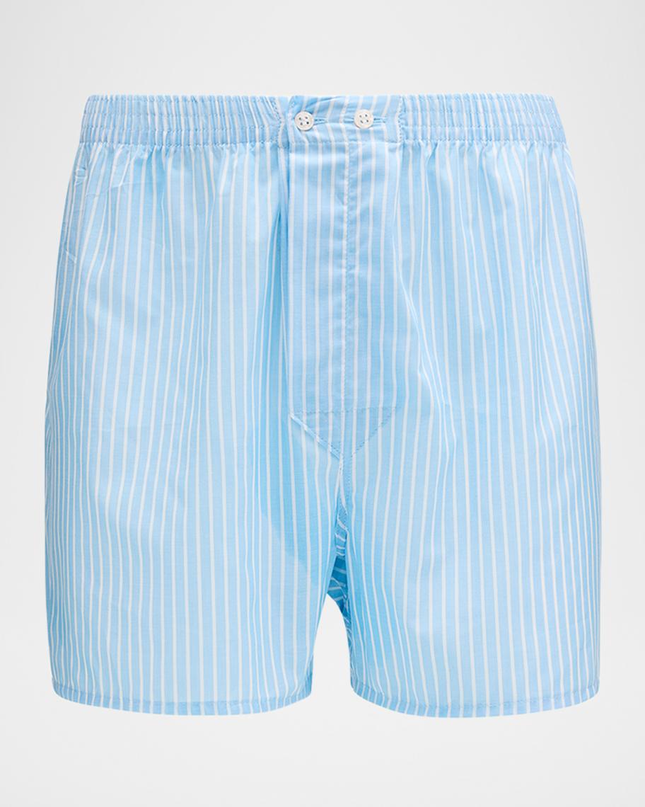 Derek Rose Men's Amalfi 21 Cotton Batiste Boxers | Neiman Marcus