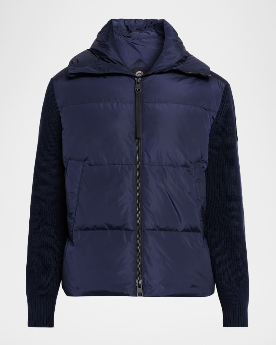 Canada Goose Men's HyBridge® Wool-Knit Nylon Down Hooded Jacket ...