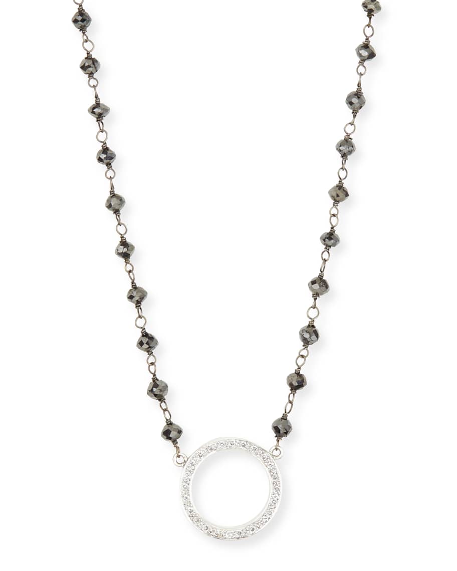 Rina Limor Twilight Open-Circle Diamond Pendant Necklace | Neiman Marcus