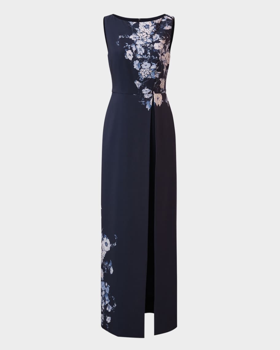 Kay Unger New York Esti Walk Thru Sleeveless Jumpsuit | Neiman Marcus