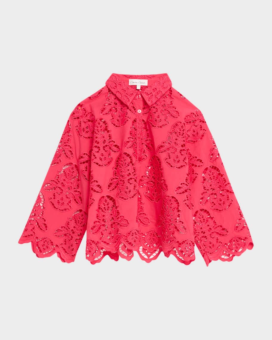 Cara Cara Erica Embroidered Top | Neiman Marcus