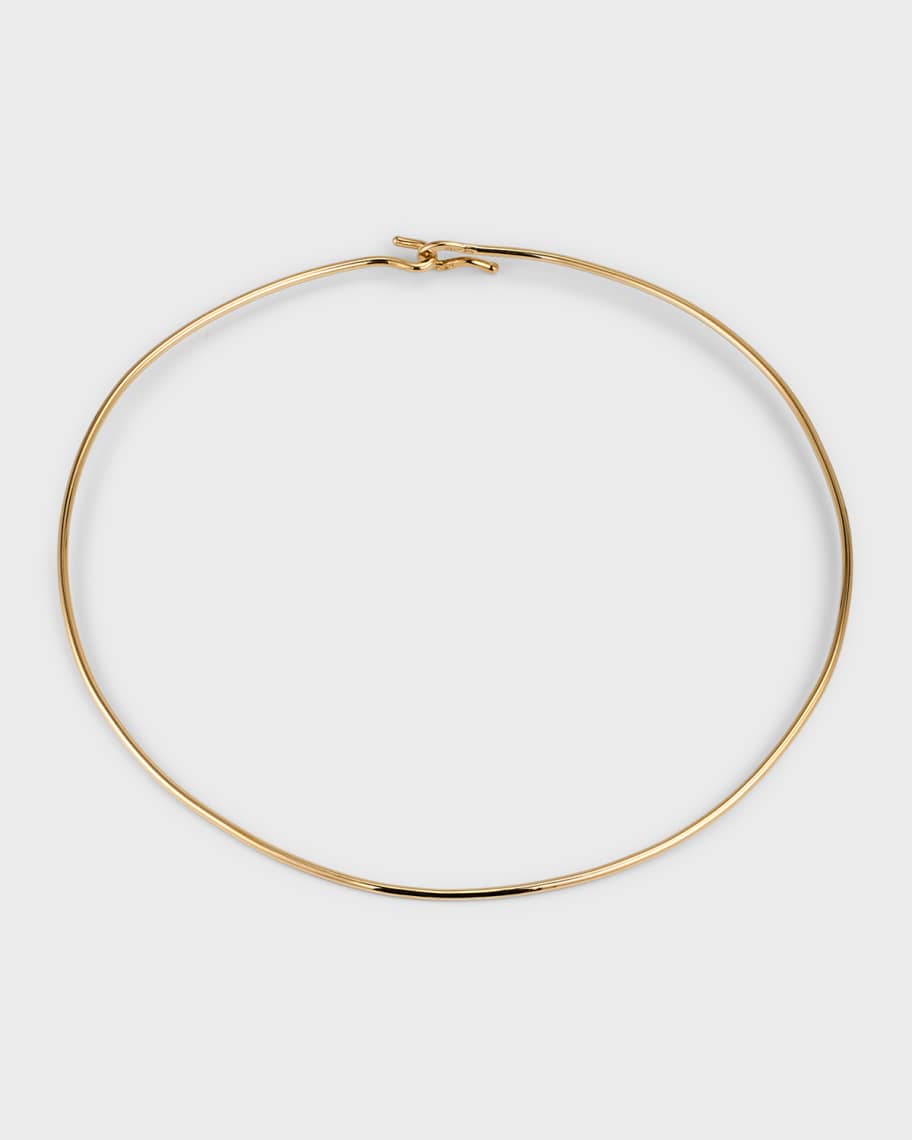 David Webb 18K Yellow Gold Polished Wire Collar | Neiman Marcus