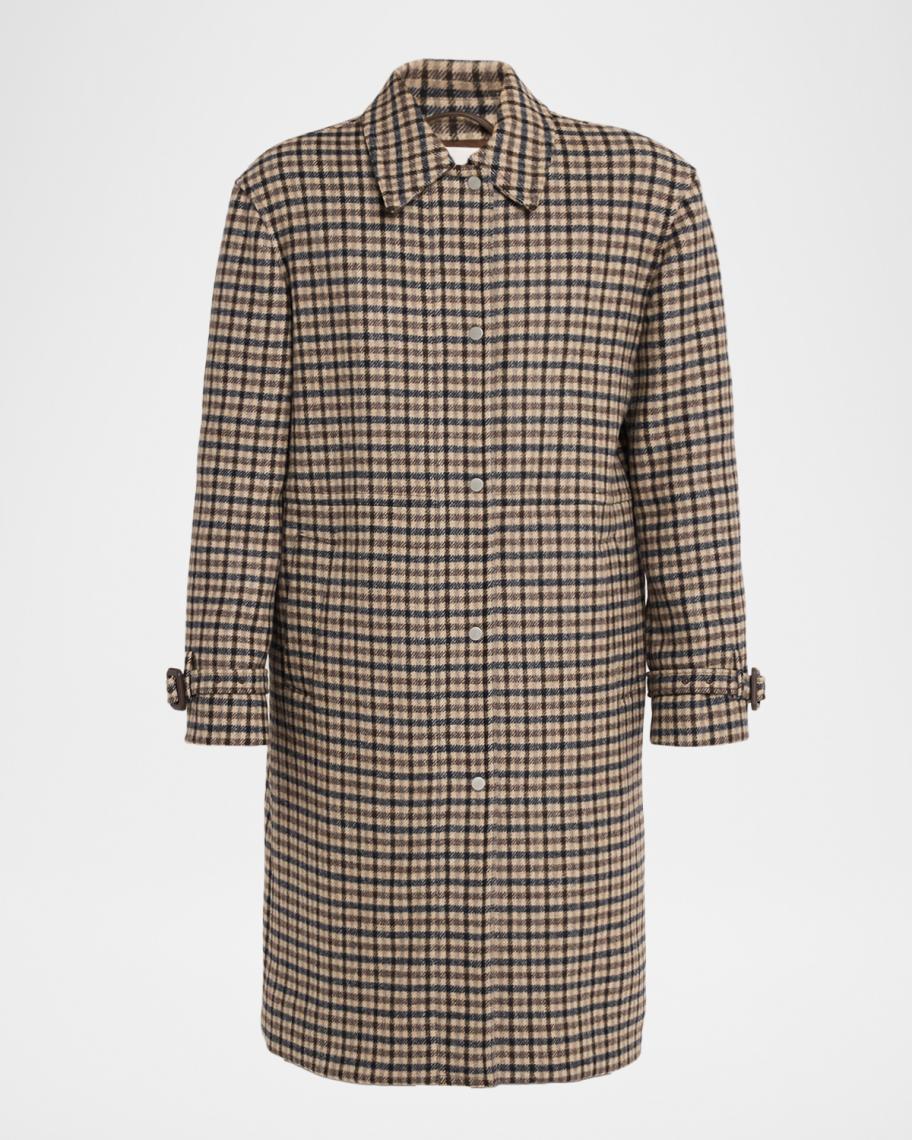 Vince Plaid Car Coat | Neiman Marcus