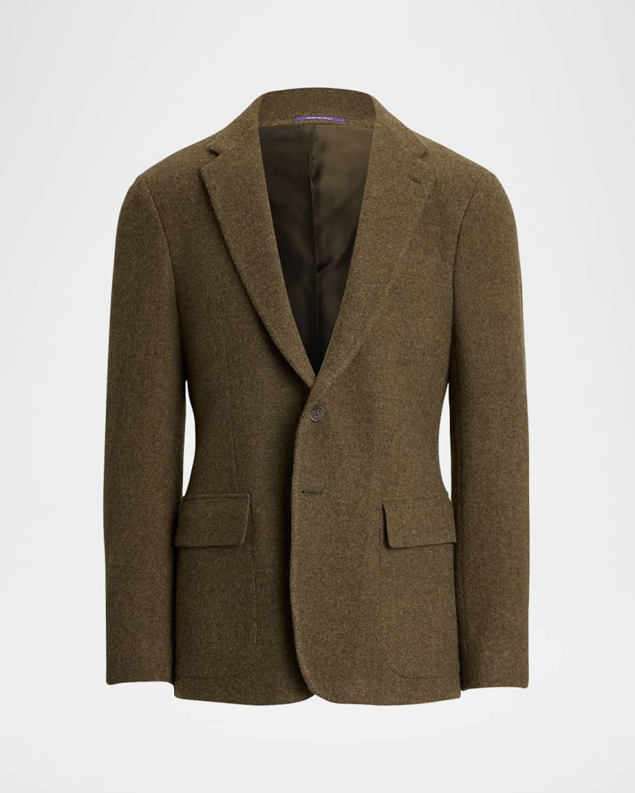 Ralph Lauren Purple Label Men's Brushed Cashmere Twill Blazer | Neiman ...