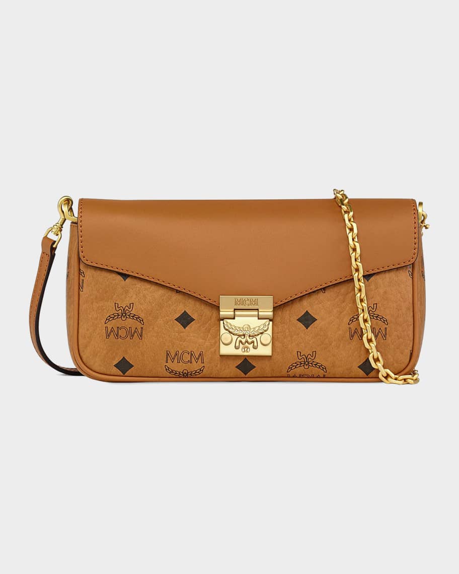 MCM Tracy Visetos Crossbody Bag | Neiman Marcus