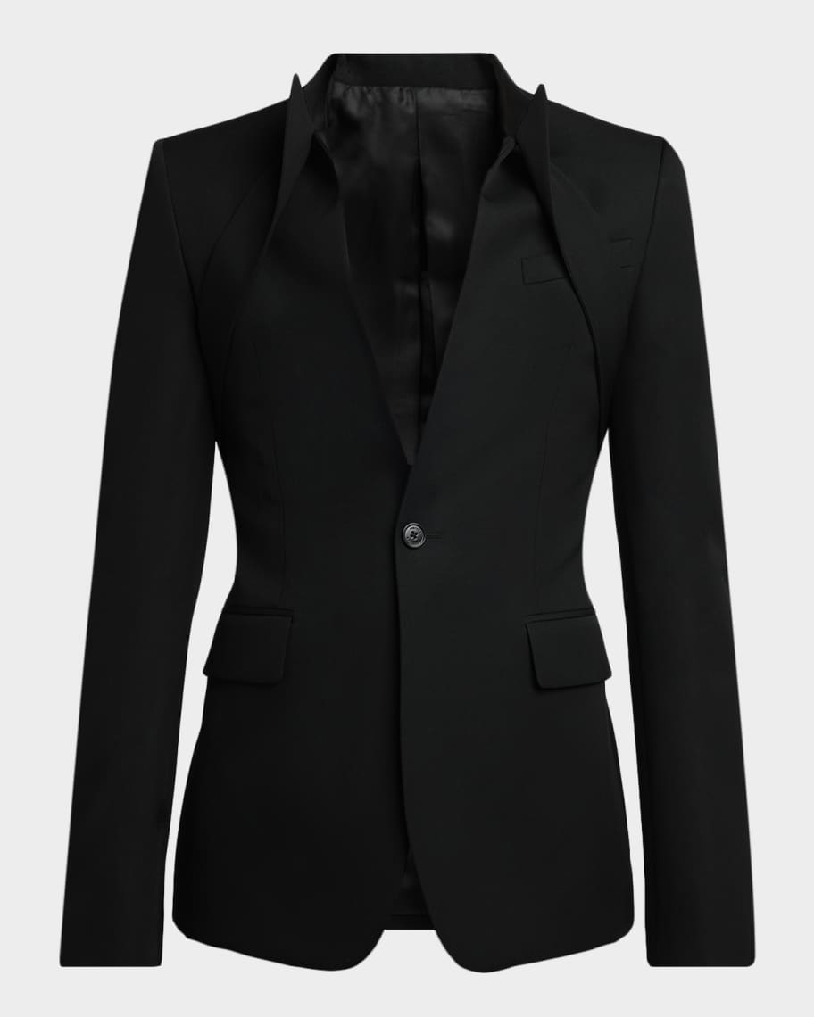 McQueen Men's Reverse Lapel Single-Breasted Sport Jacket | Neiman Marcus
