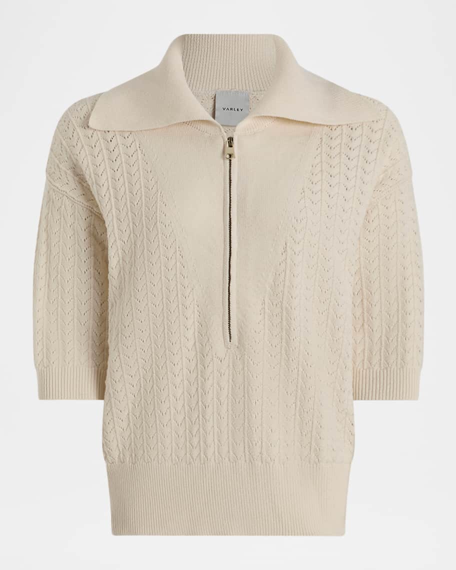 Varley Arney Half-Zip Knit Pullover | Neiman Marcus