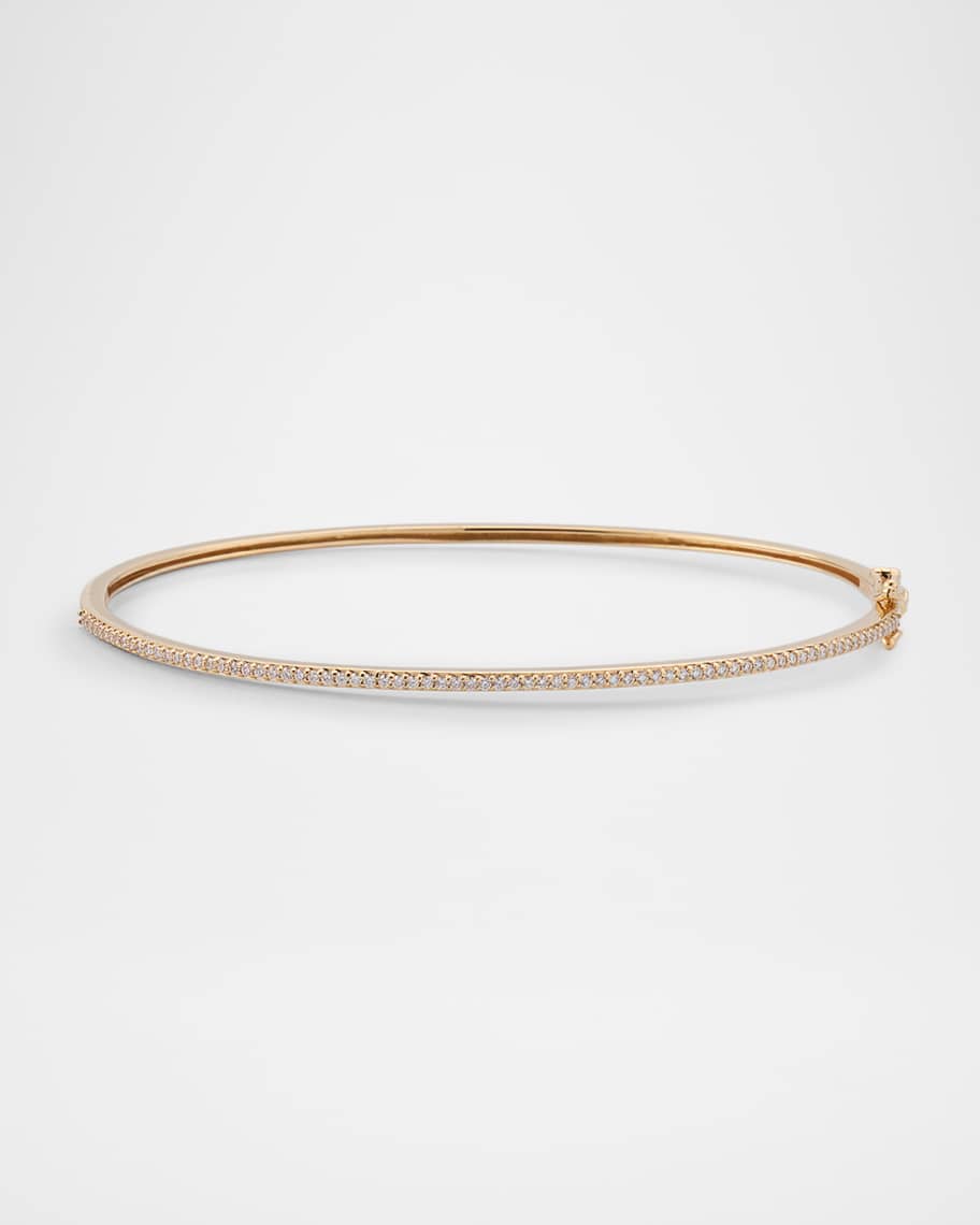 LANA Thin Diamond Hinge Bangle, 7"L | Neiman Marcus