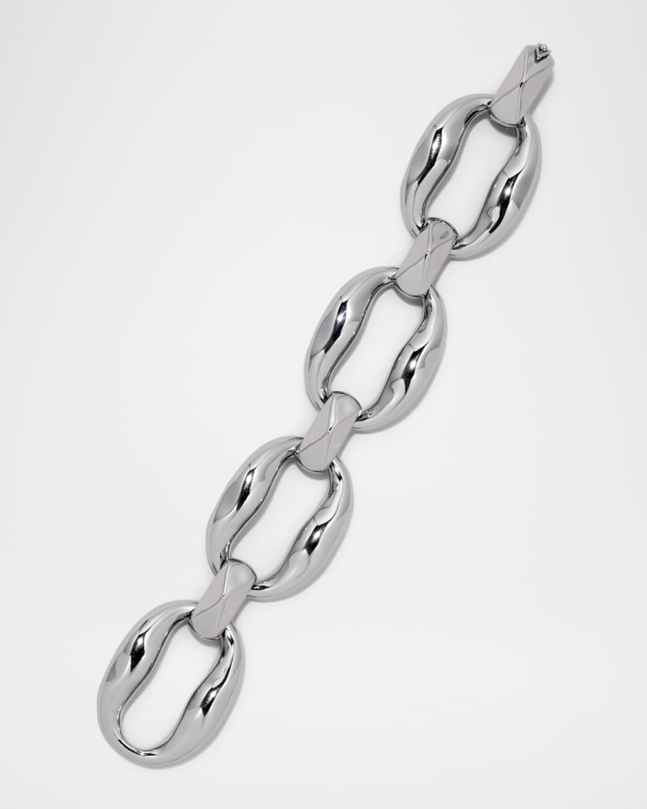 Alexis Bittar Molten Silver Link Bracelet | Neiman Marcus