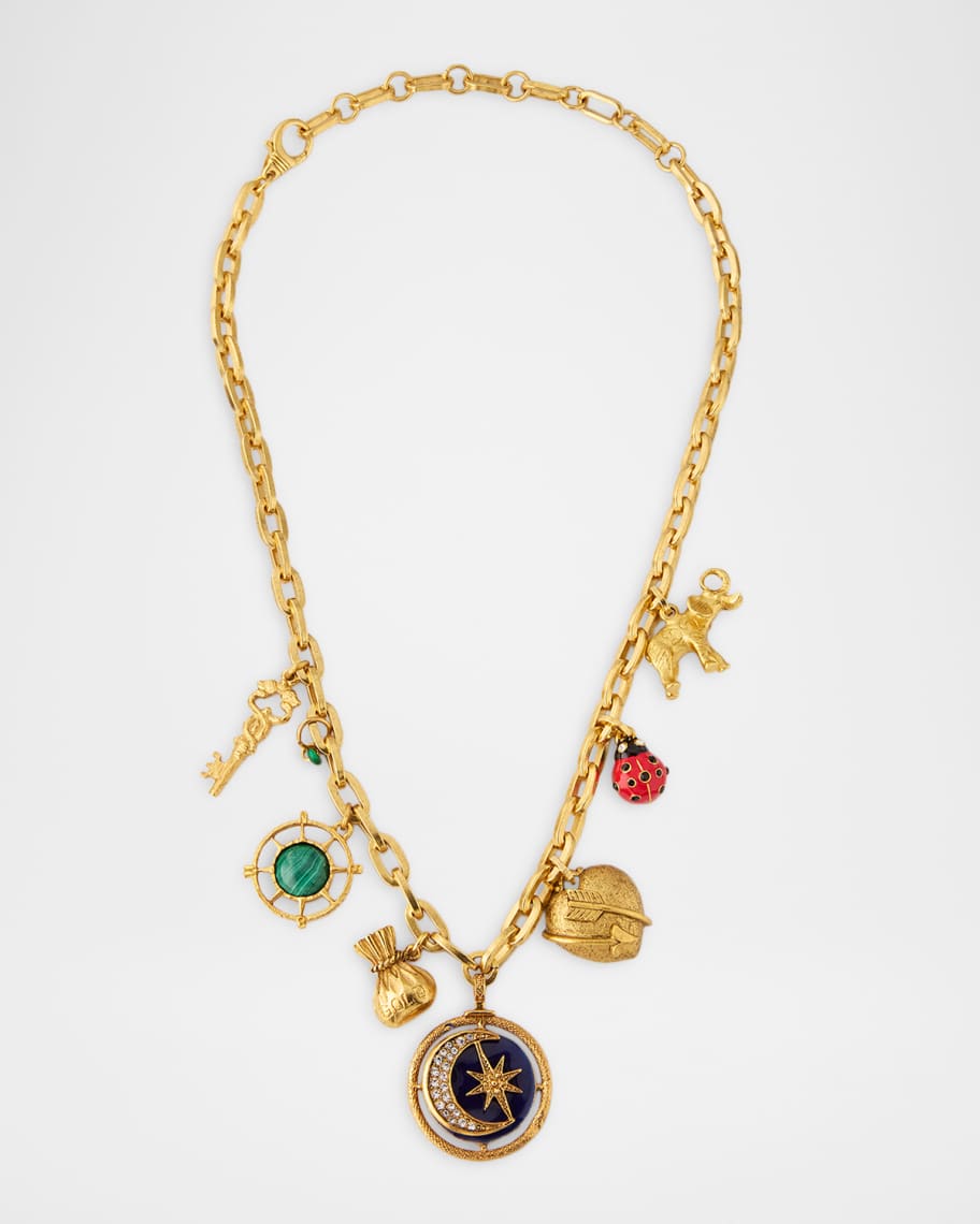 Elizabeth Cole Quinley Charm Necklace | Neiman Marcus