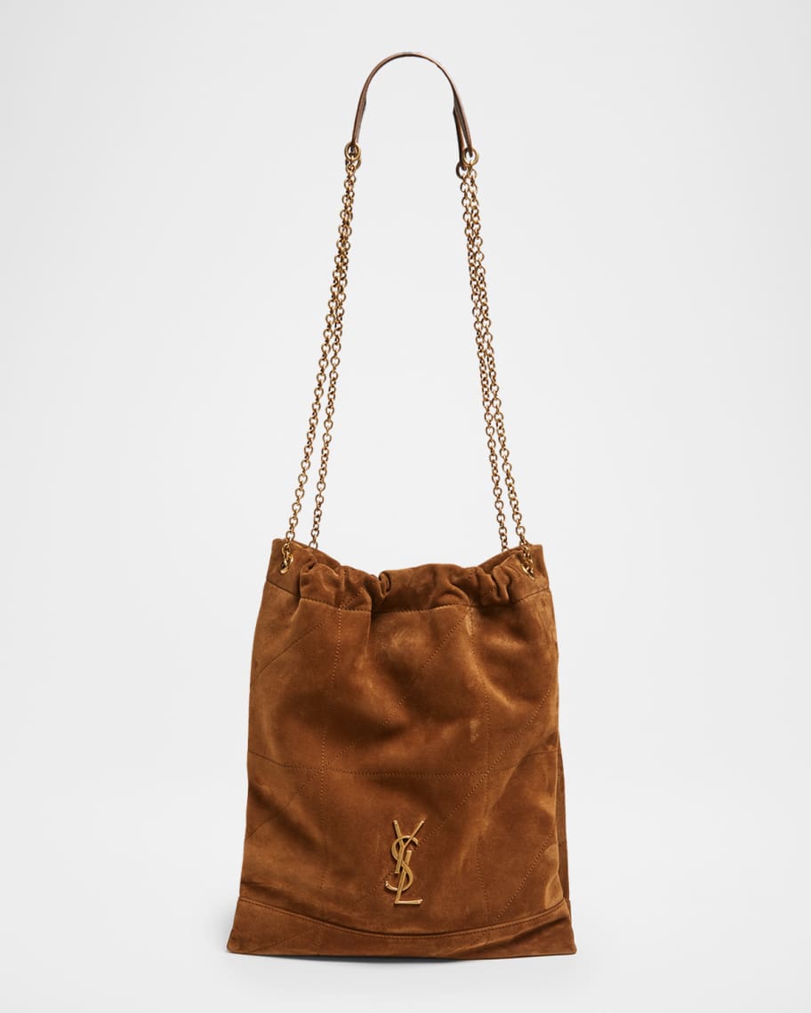 Saint Laurent Jamie 4.3 YSL Pochon Shoulder Bag in Suede | Neiman Marcus