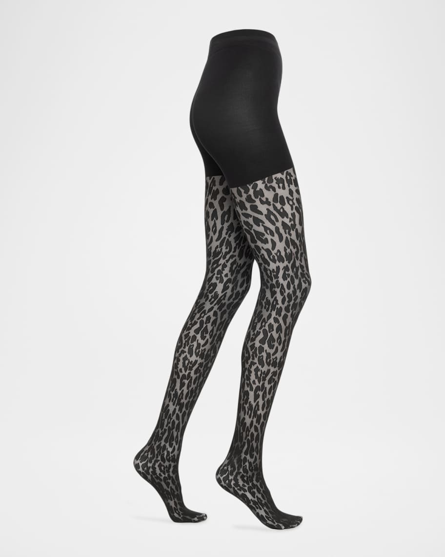 Wolford Animal-Patterned Control Top Tights | Neiman Marcus