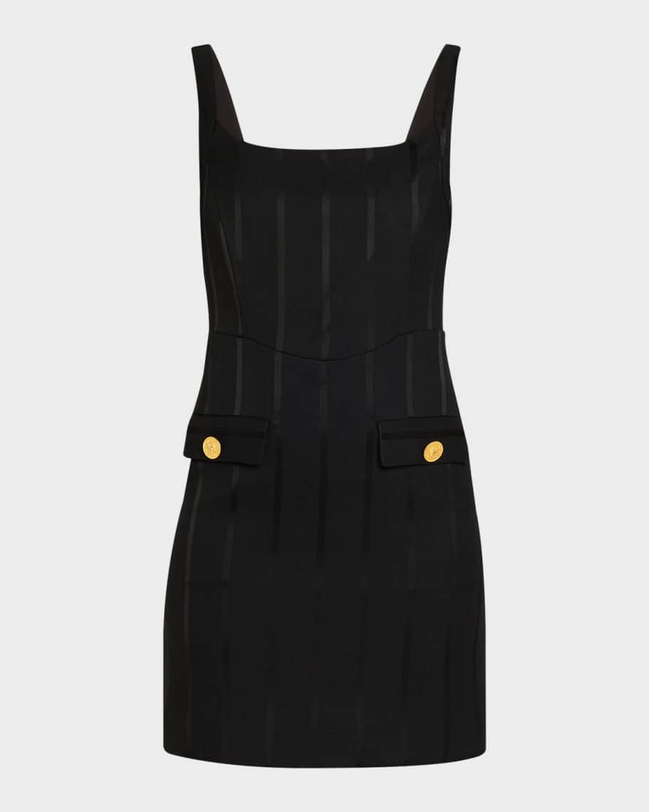 L'Agence Helen Striped Satin Corset Mini Dress | Neiman Marcus