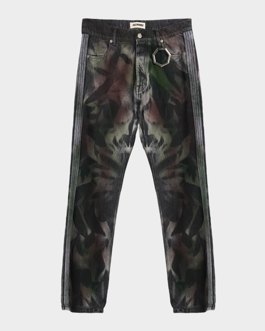 Alchemist Men's Studio Printed Jeans | Neiman Marcus