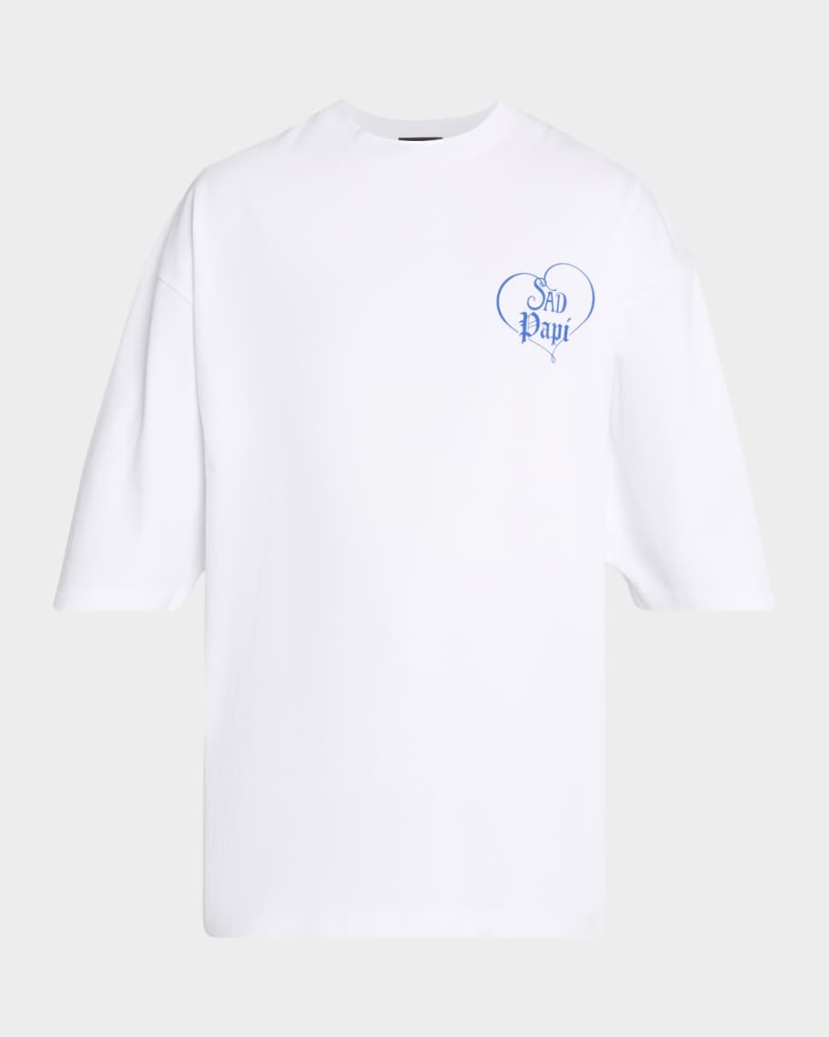 Willy Chavarria Men's Precious Sad Papi Cotton T-Shirt | Neiman Marcus