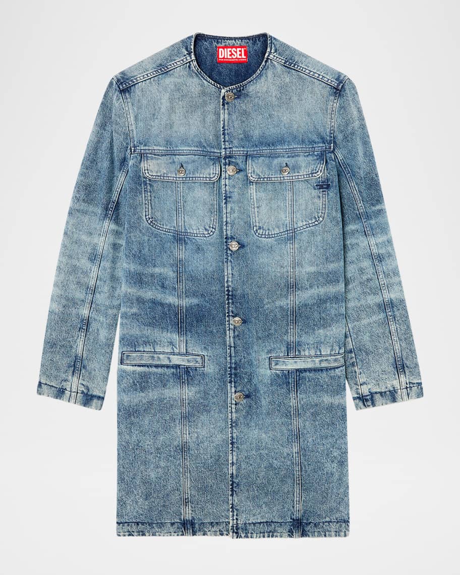 Diesel Men's Long Denim Jacket | Neiman Marcus
