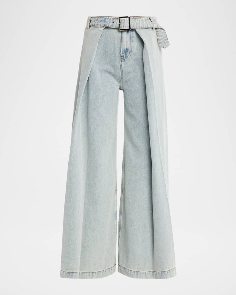 Wynn Hamlyn Utility Wrap Jeans | Neiman Marcus