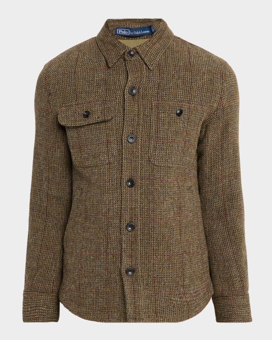 Polo Ralph Lauren Men's Tick-Weave Harris Tweed Jacket | Neiman Marcus