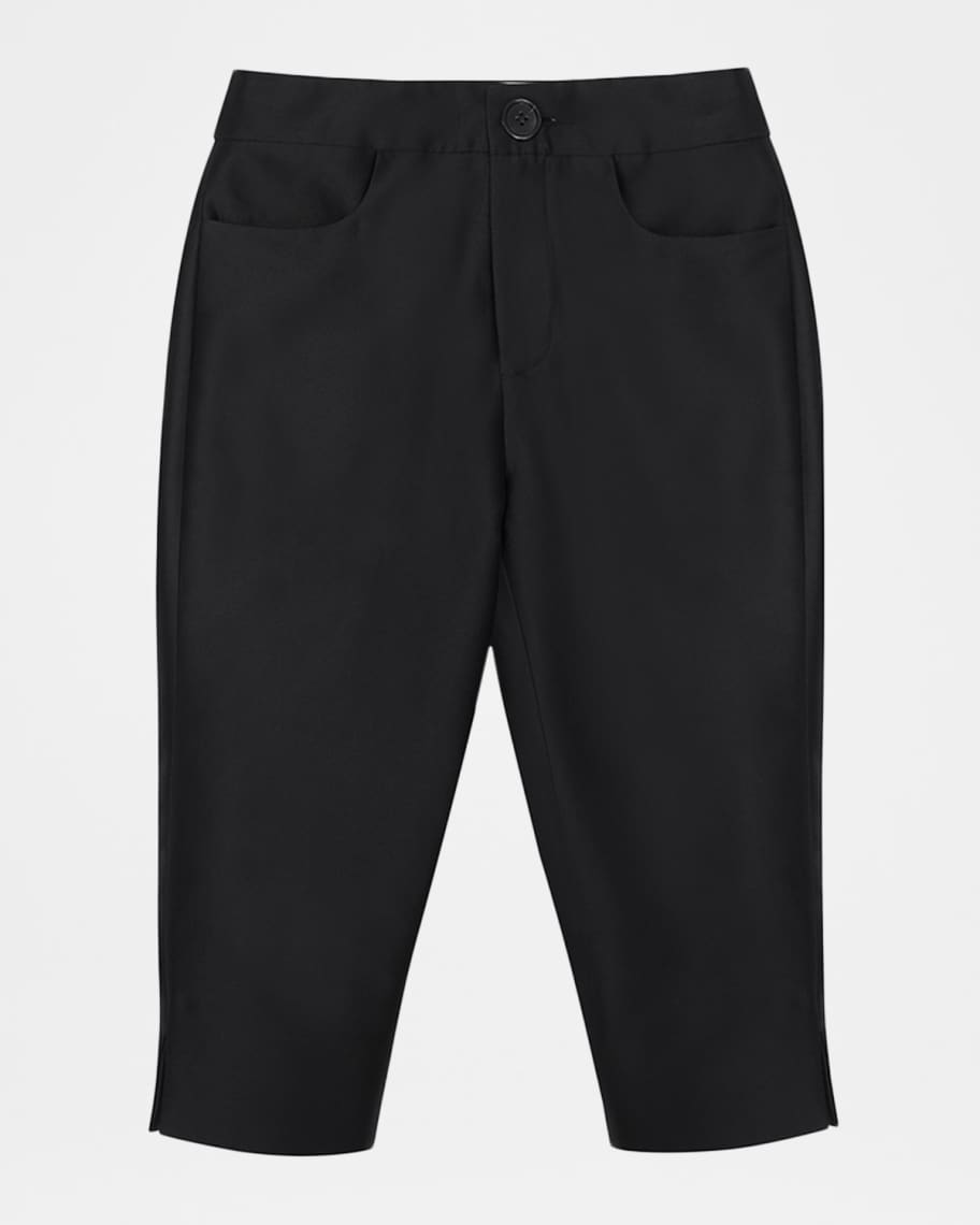 SHUSHU/TONG Slim-Fit Satin Capri Pants | Neiman Marcus