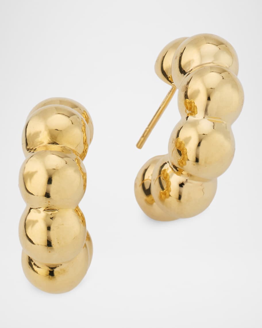 LANA 14K Bubble Hollow Hoop Earrings, 23mm | Neiman Marcus