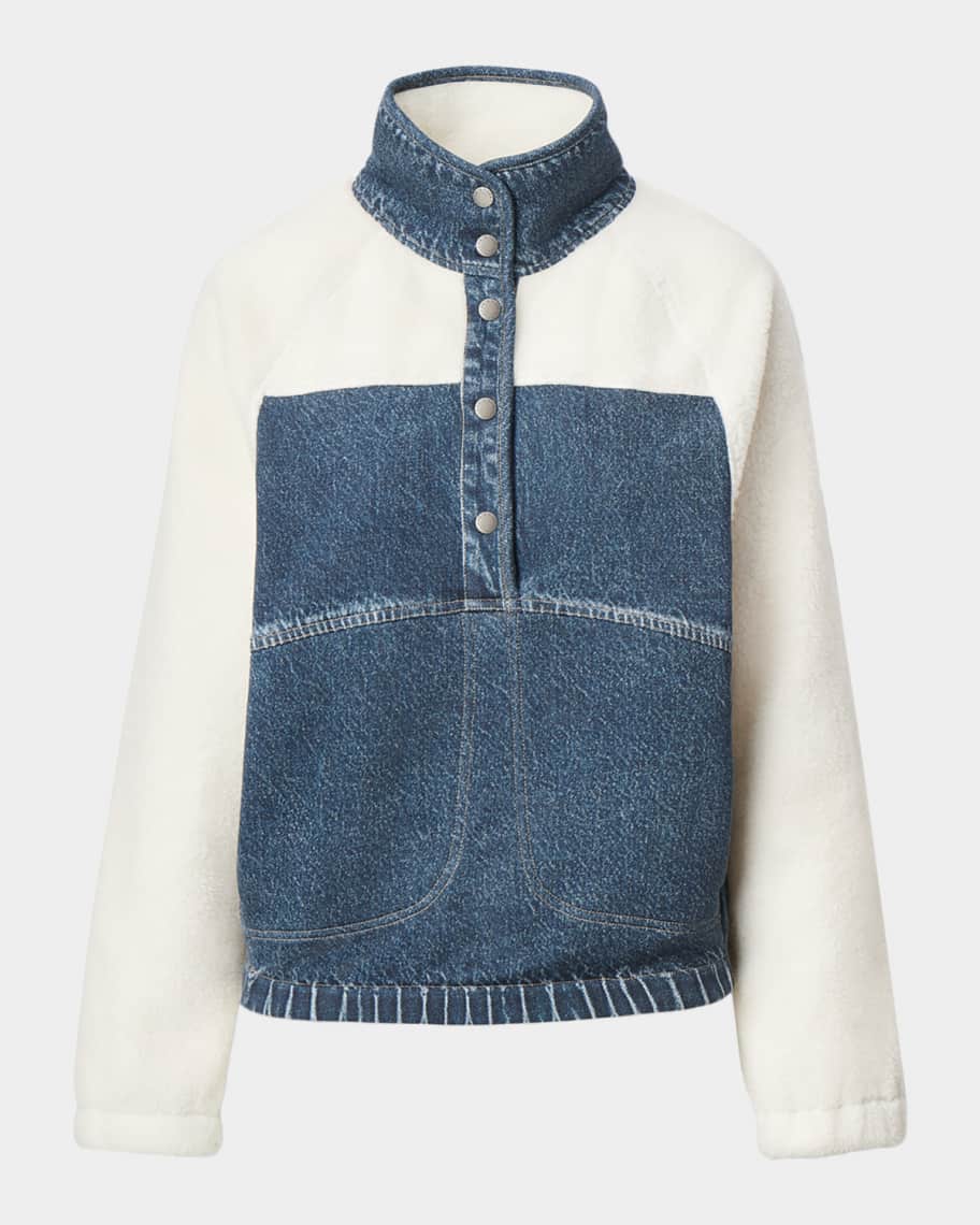 Rag & Bone rb Miramar Fleece Sherpa Pullover | Neiman Marcus