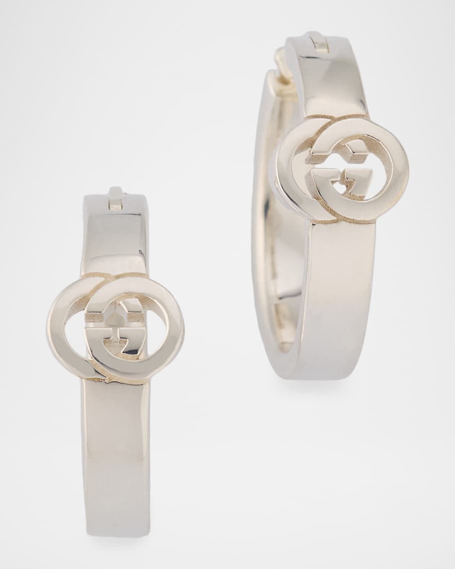 Gucci Gucci Interlocking Hoop Earrings | Neiman Marcus