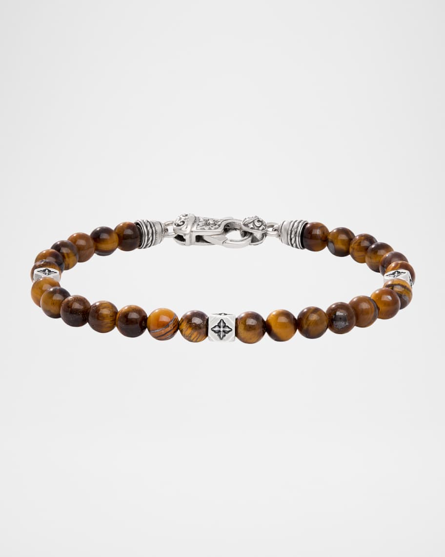Konstantino Sterling Silver Tiger's Eye Bracelet | Neiman Marcus