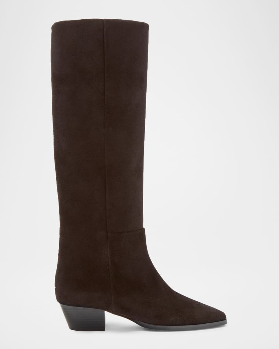 Aeyde Medea Suede Knee-High Boots | Neiman Marcus