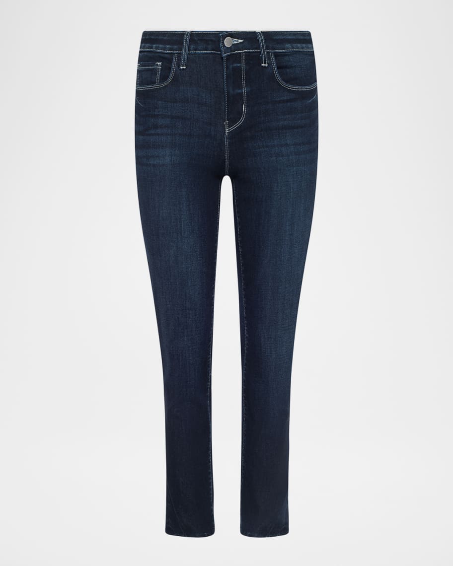 L'Agence Aiden Low-Rise Slim Cropped Jeans | Neiman Marcus