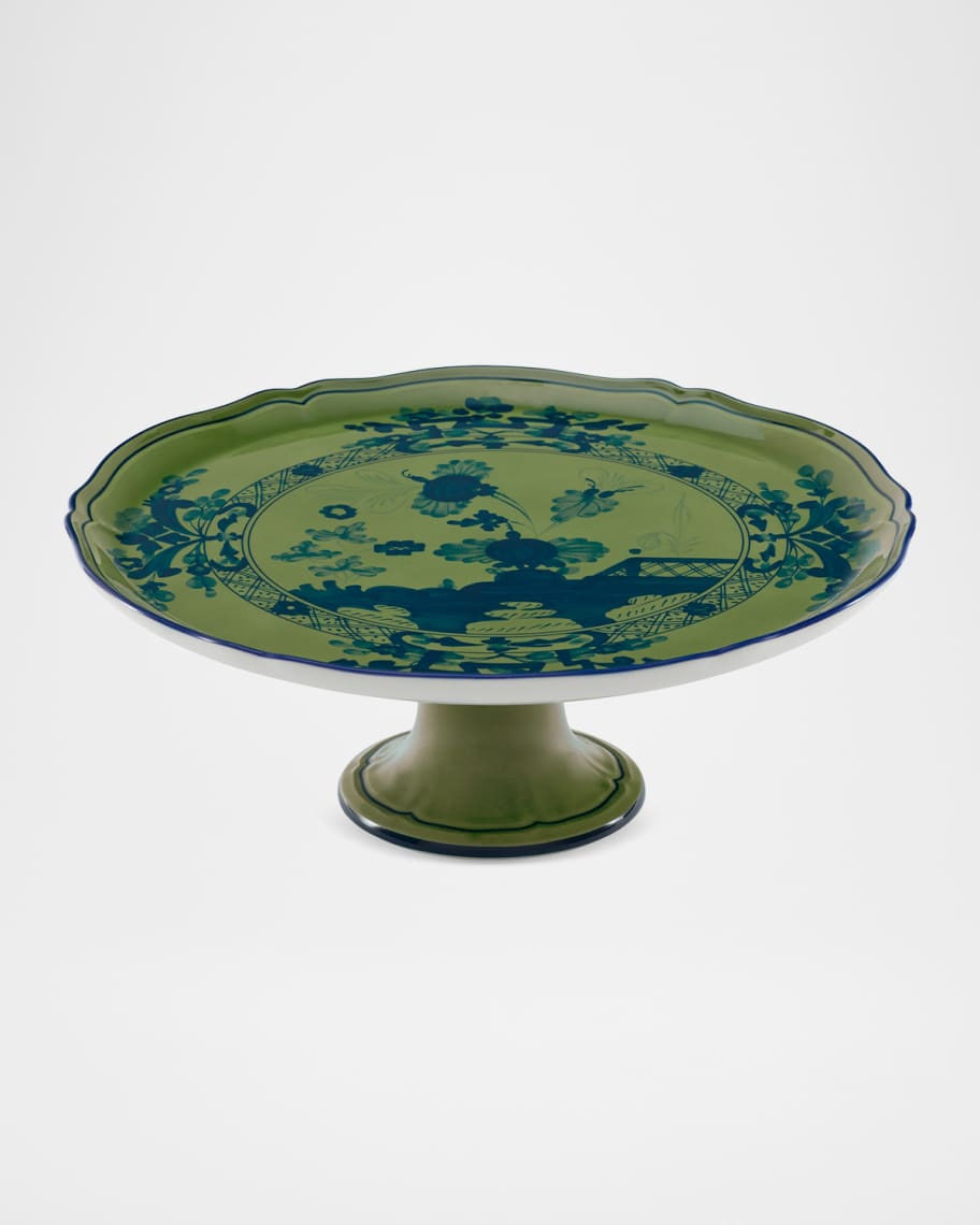 GINORI 1735 Oriente Italiano Malachite Cake Stand | Neiman Marcus