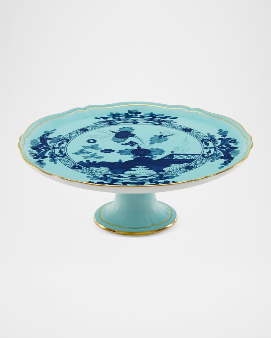 GINORI 1735 Oriente Italiano Iris Cake Stand | Neiman Marcus