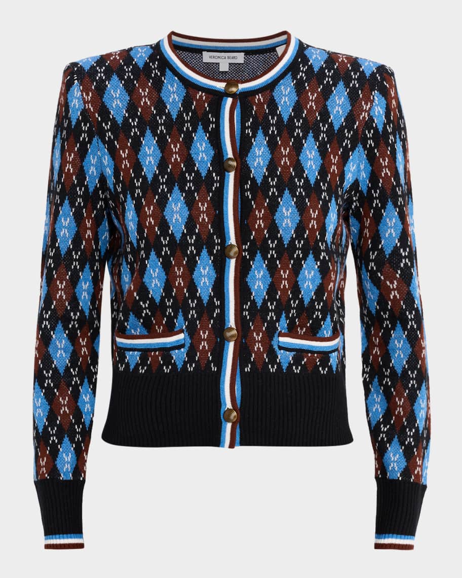 Veronica Beard Sylvane Argyle Cardigan | Neiman Marcus