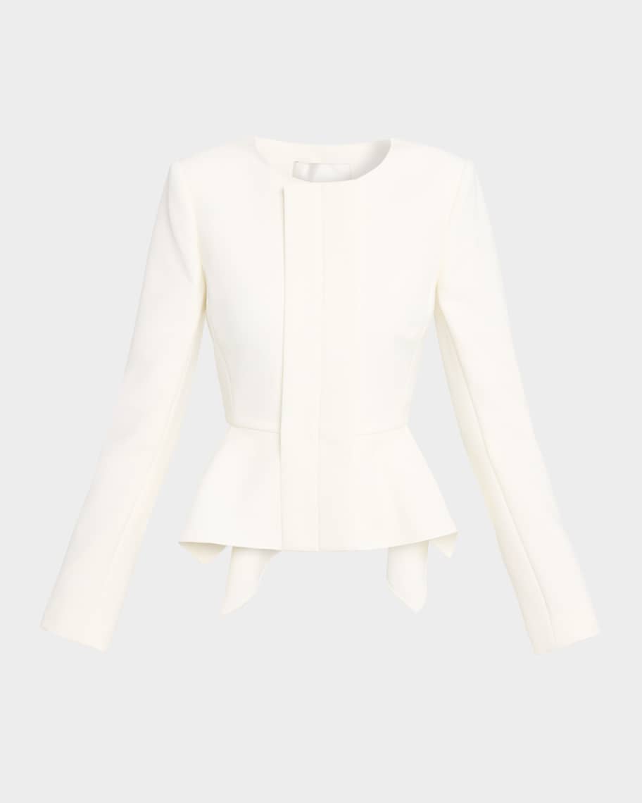 peplum jacket white