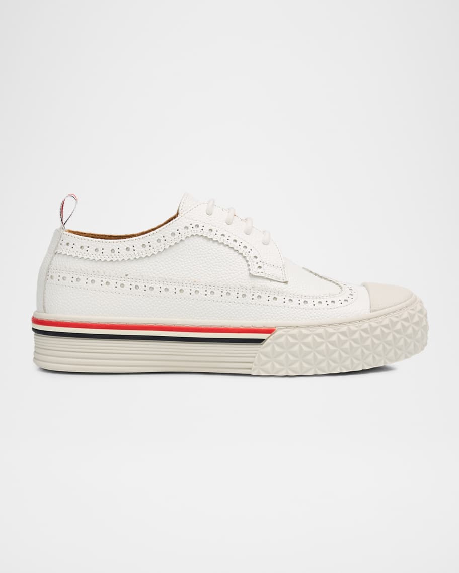 Thom Browne Collegiate Longwing Leather Low-Top Sneakers | Neiman Marcus