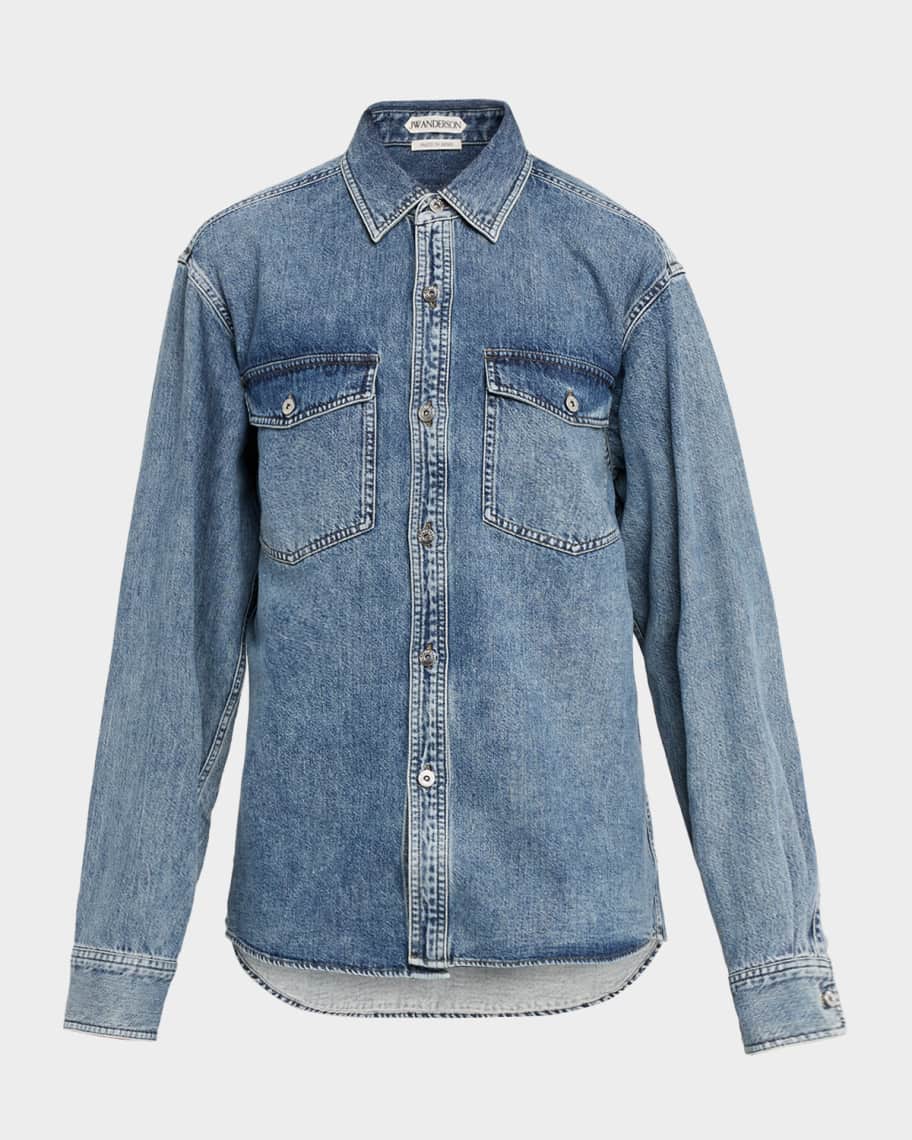 JW Anderson Oversized Denim Shirt | Neiman Marcus