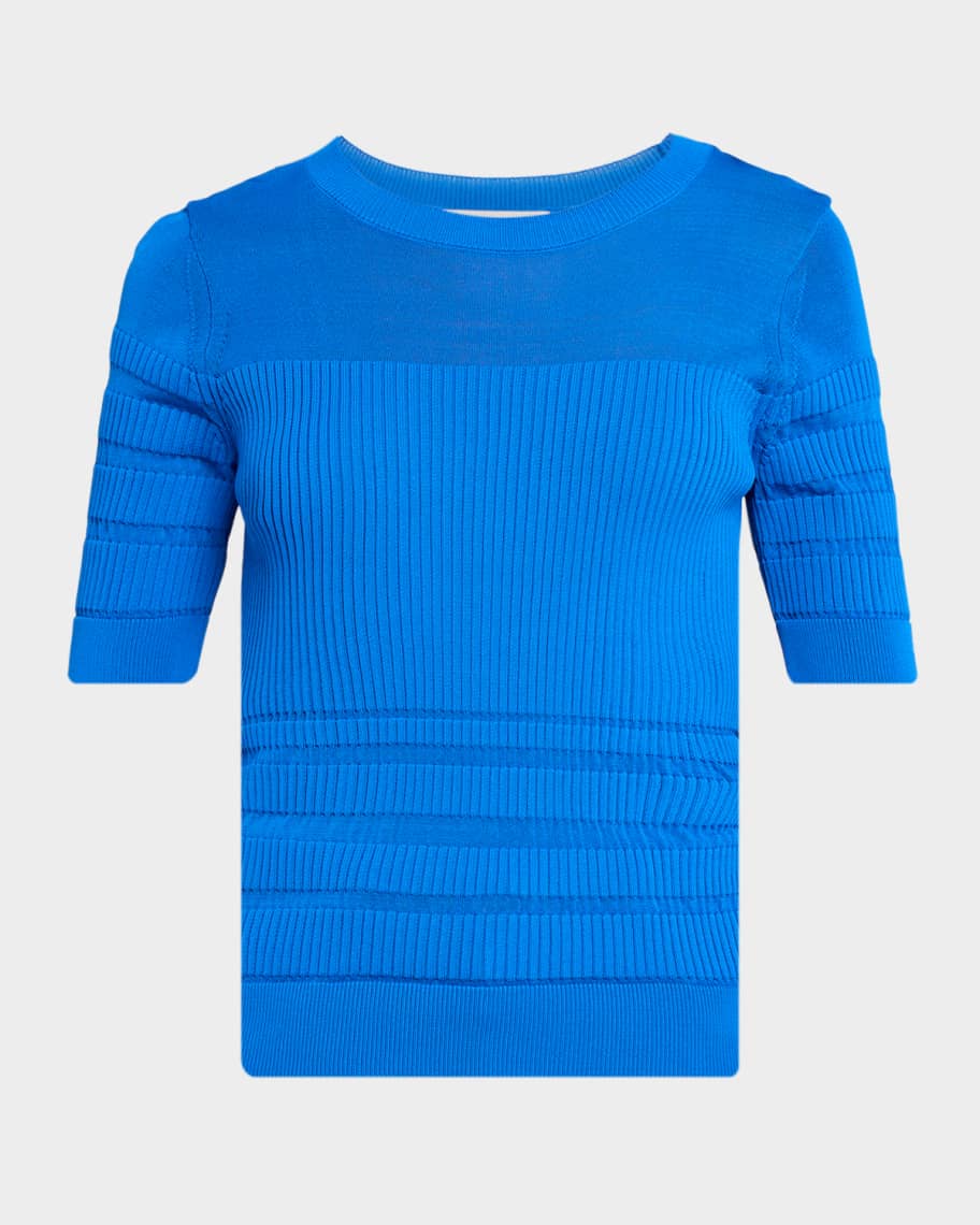 Ramy Brook Torin Rib-Knit Top | Neiman Marcus