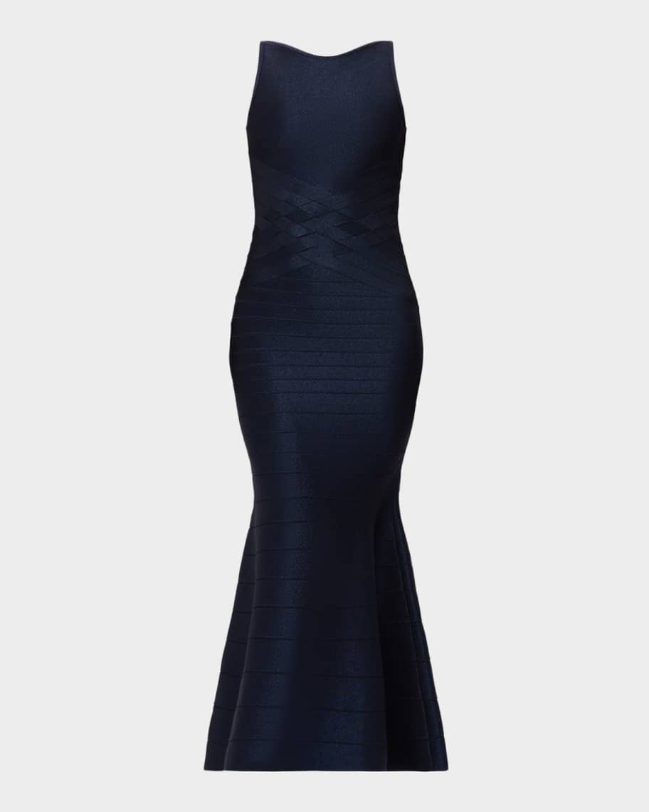 Herve Leger The Lurex Dion Mermaid Dress | Neiman Marcus