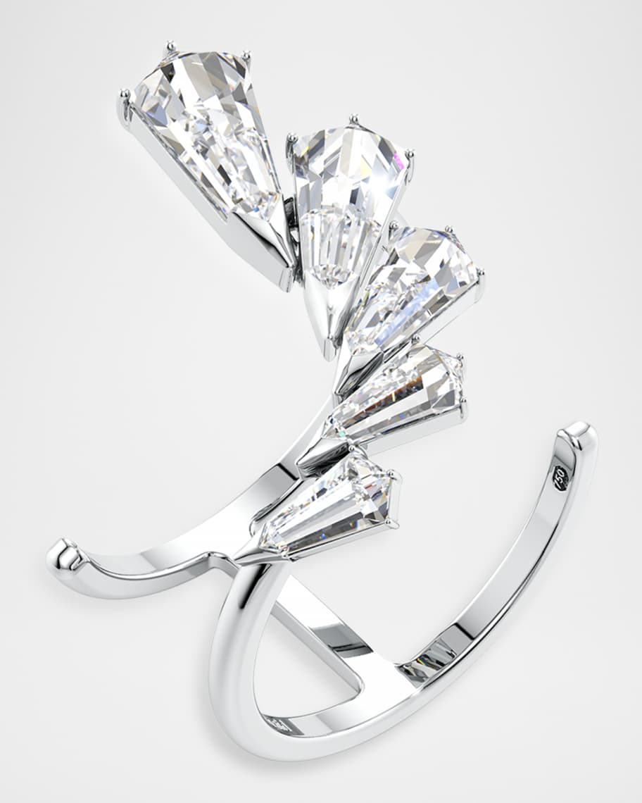 Unsaid Phoenix Lab-Grown Diamond Wing Open Ring in 18K White Gold, Size ...