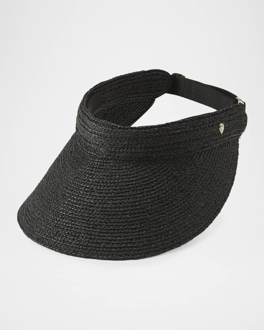 Helen Kaminski Kirsten Rollable Raffia Visor | Neiman Marcus